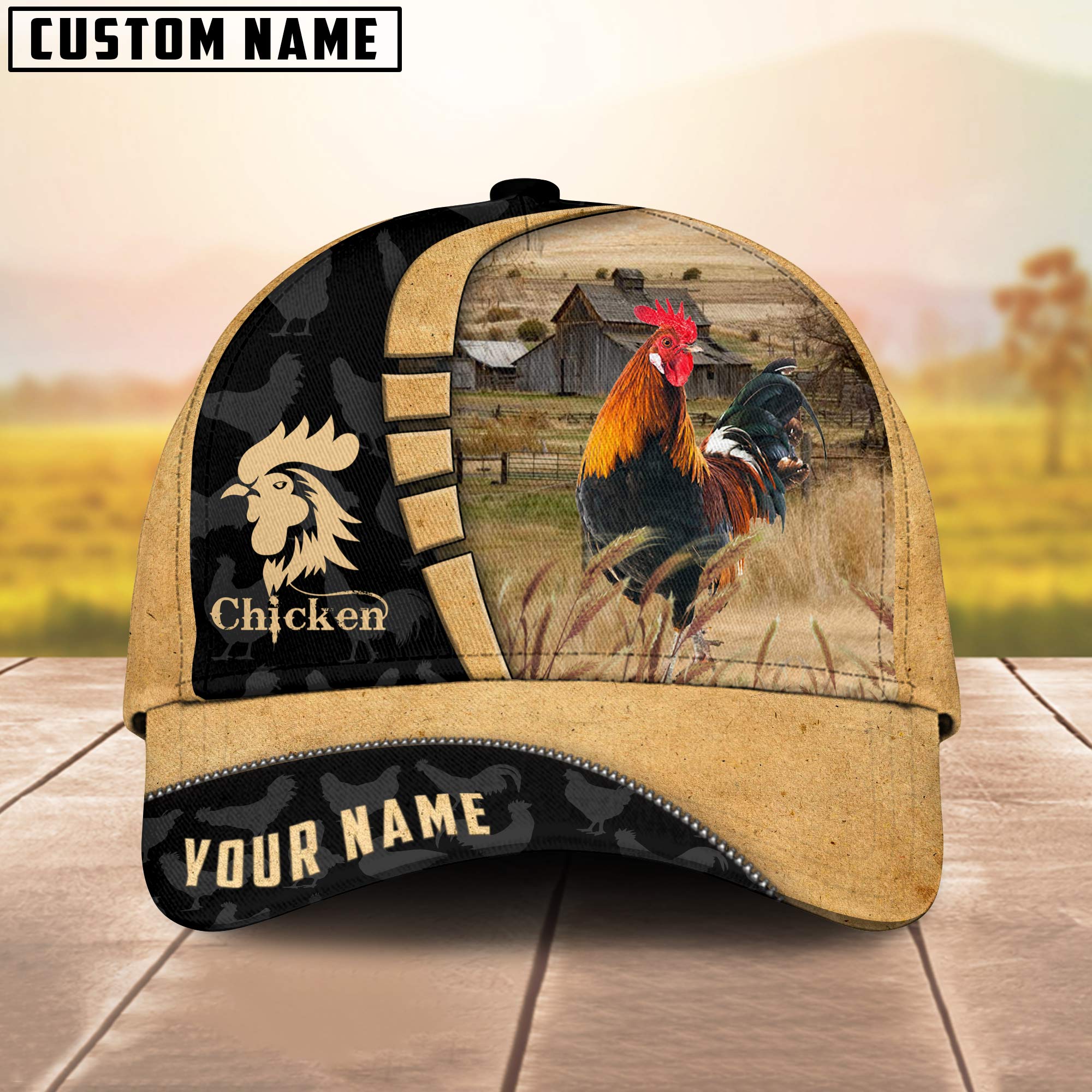 Uni Custom Name Chicken Cattle Farmhouse Field Cap – UniJames