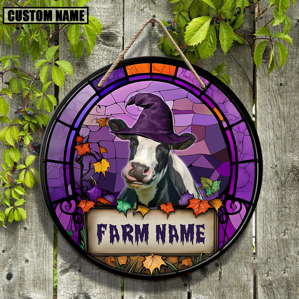 Uni Holstein Personalized Name Stained Glass Effect Metal Sign – UniJames
