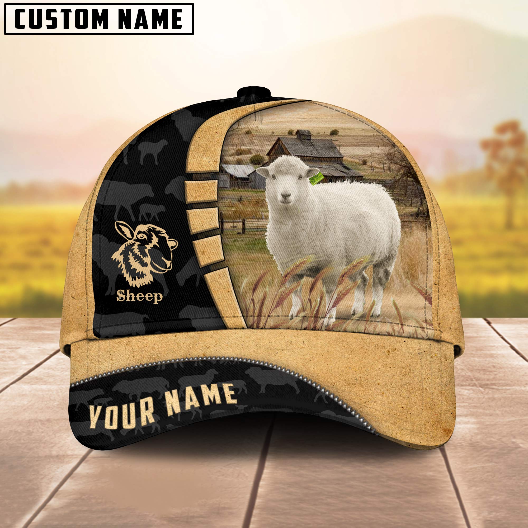 Uni Custom Name Sheep Cattle Farmhouse Field Cap – UniJames