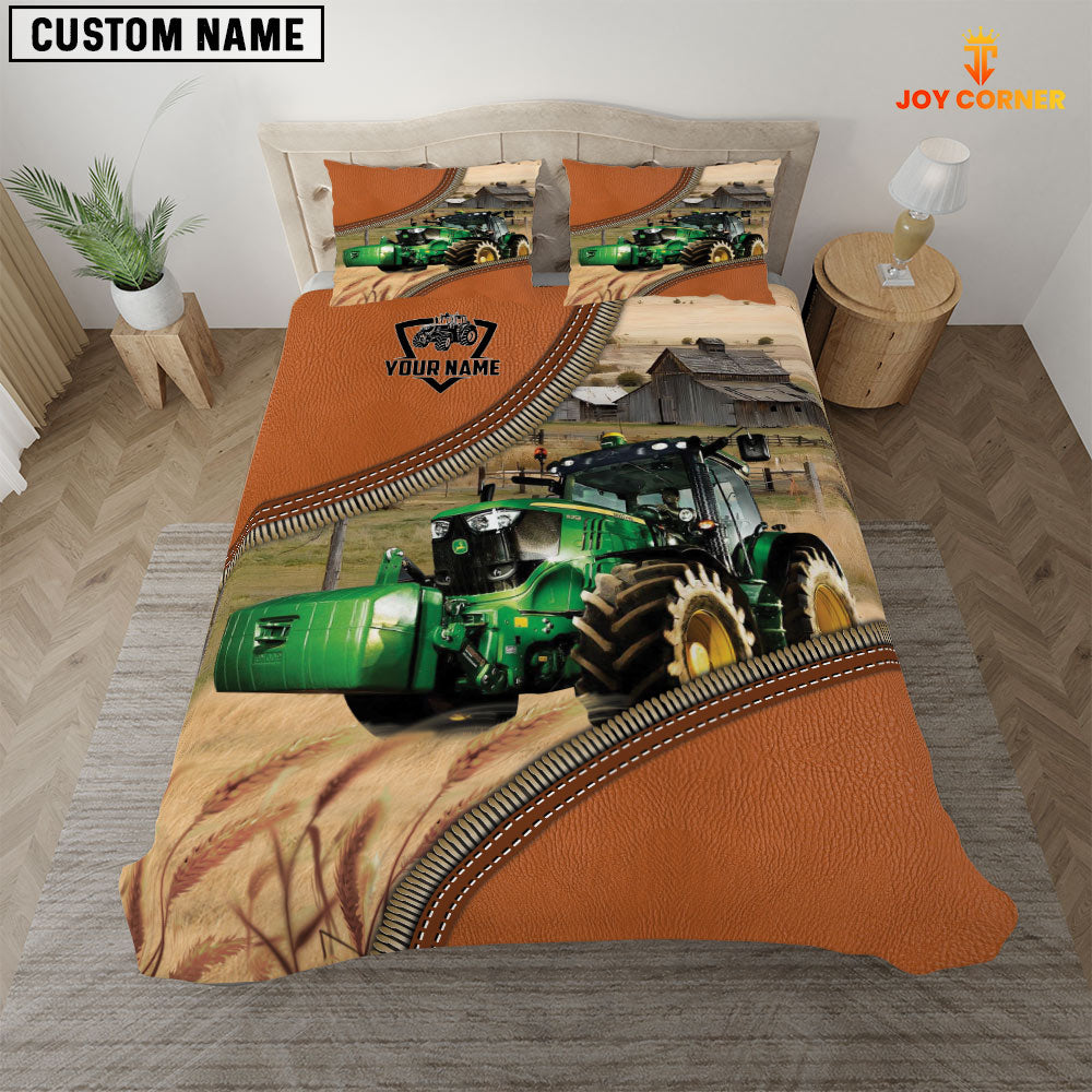 Uni Tractor On The Farm Customized Name 3D Bedding Set – UniJames