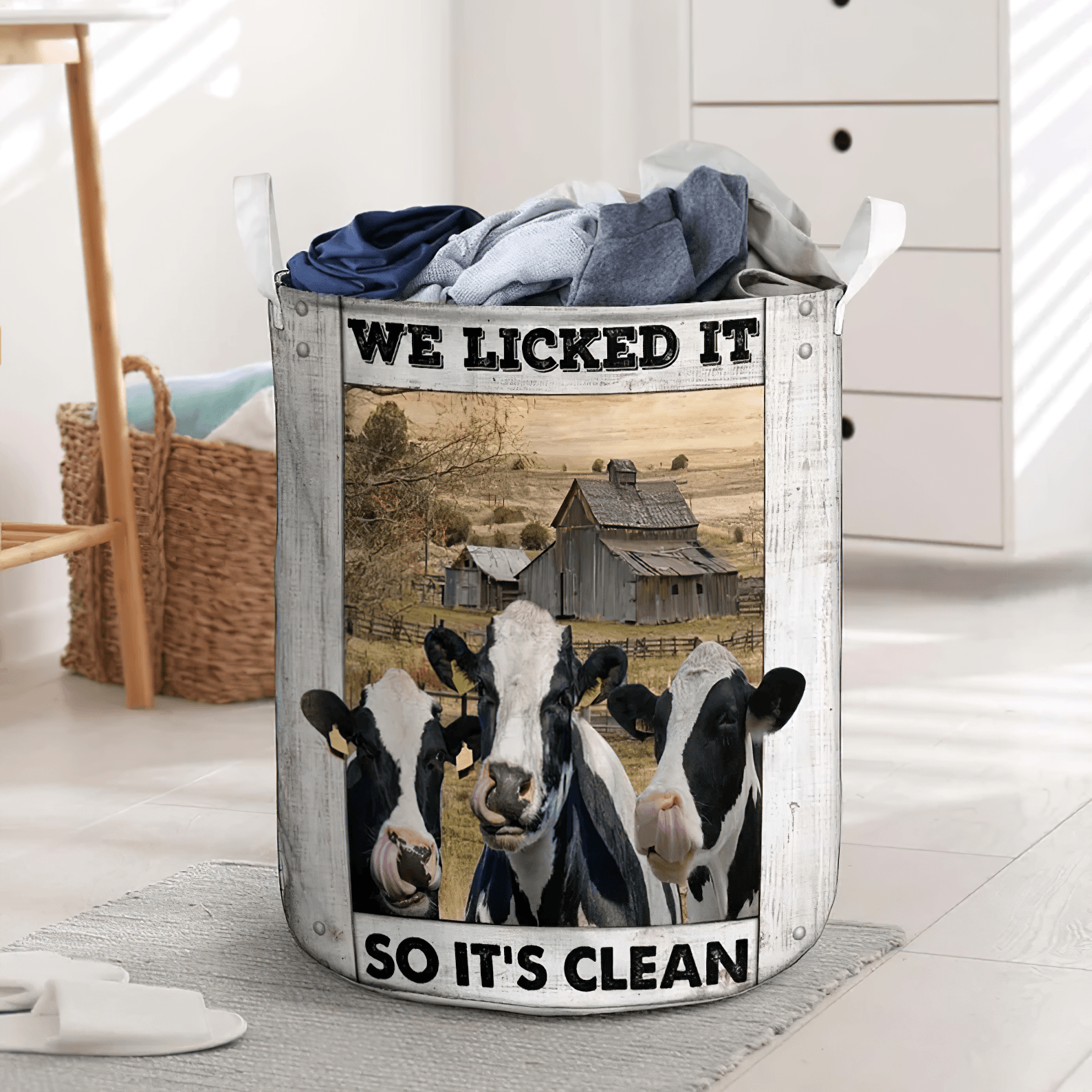 Uni Holstein Friesian Cow Laundry Basket – UniJames