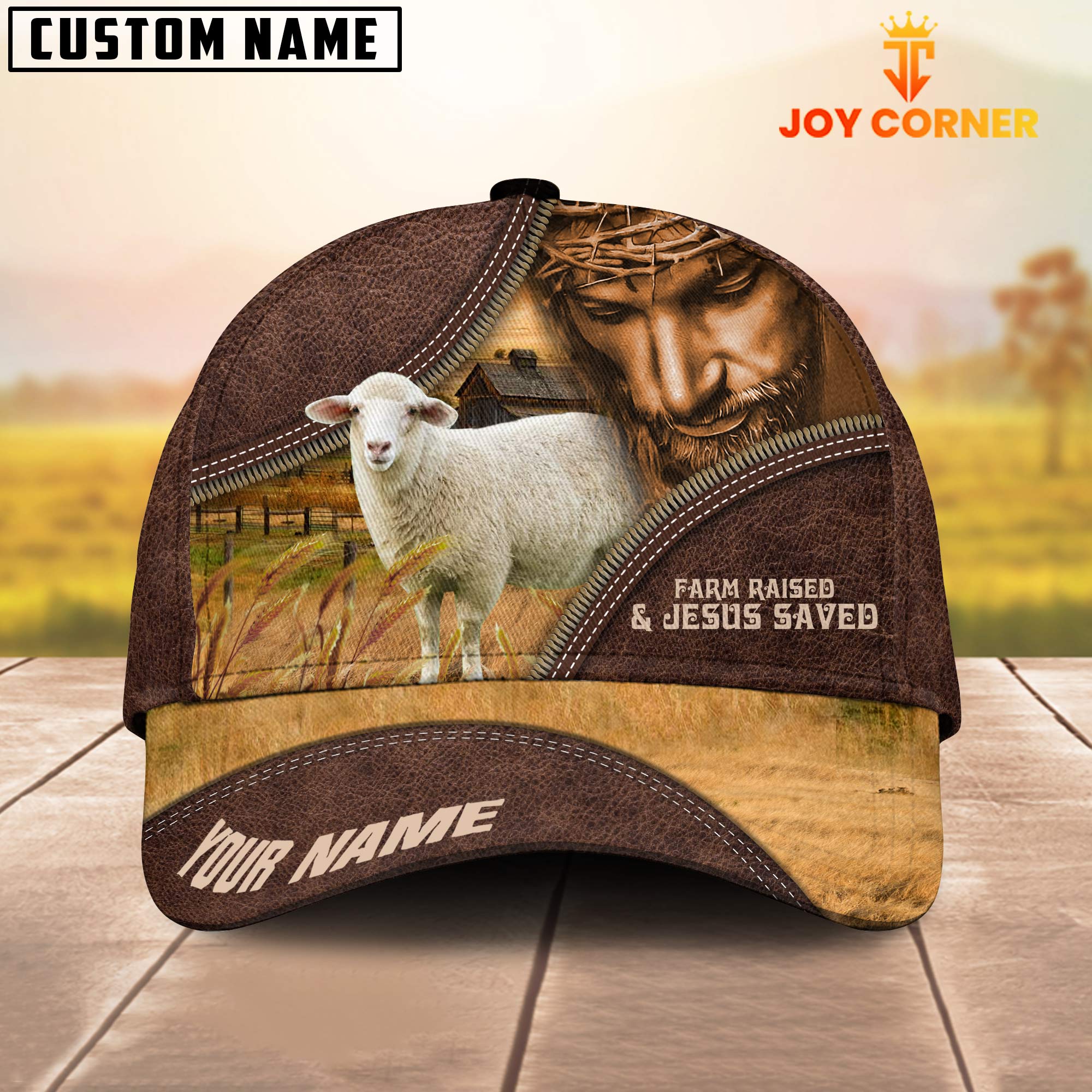 Uni Sheep Farm & Jesus Customized Name Cap – UniJames