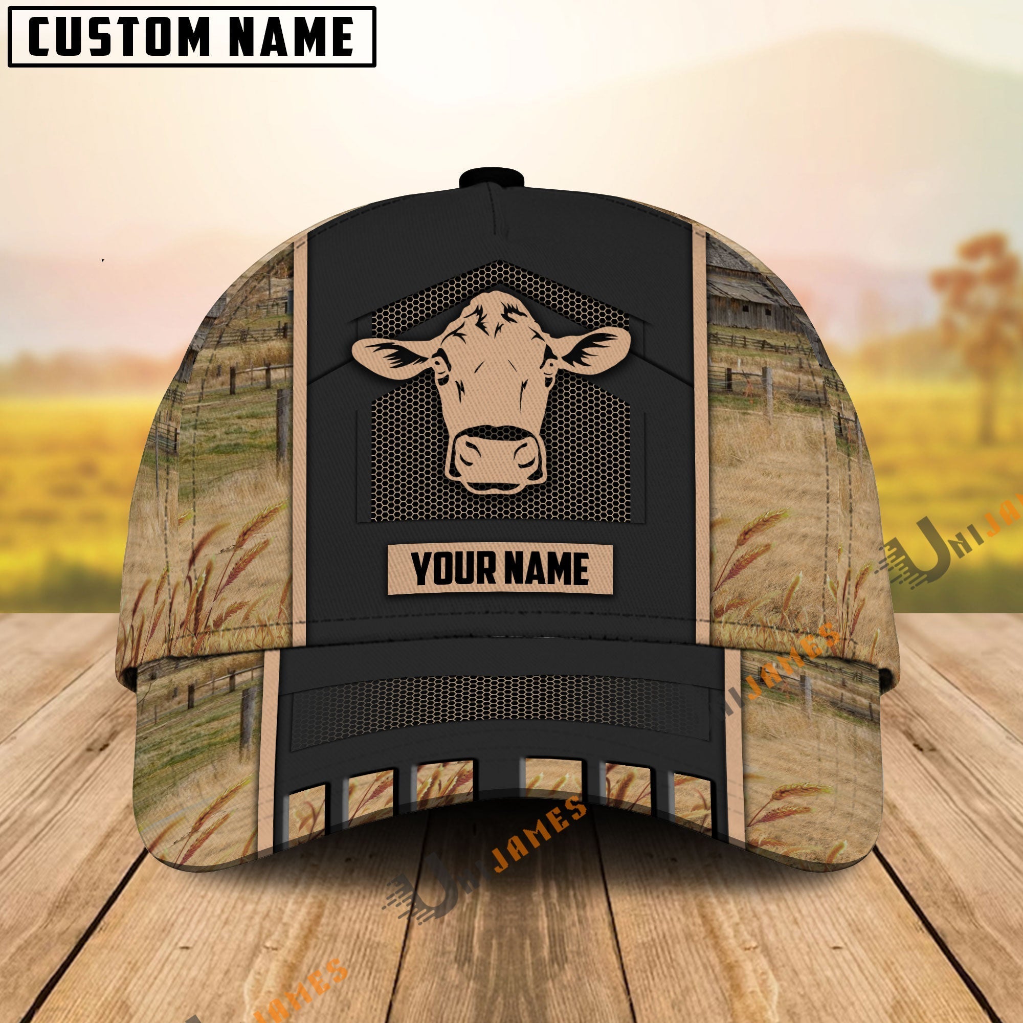 Uni Jersey Cattle Customized Name Cap – UniJames