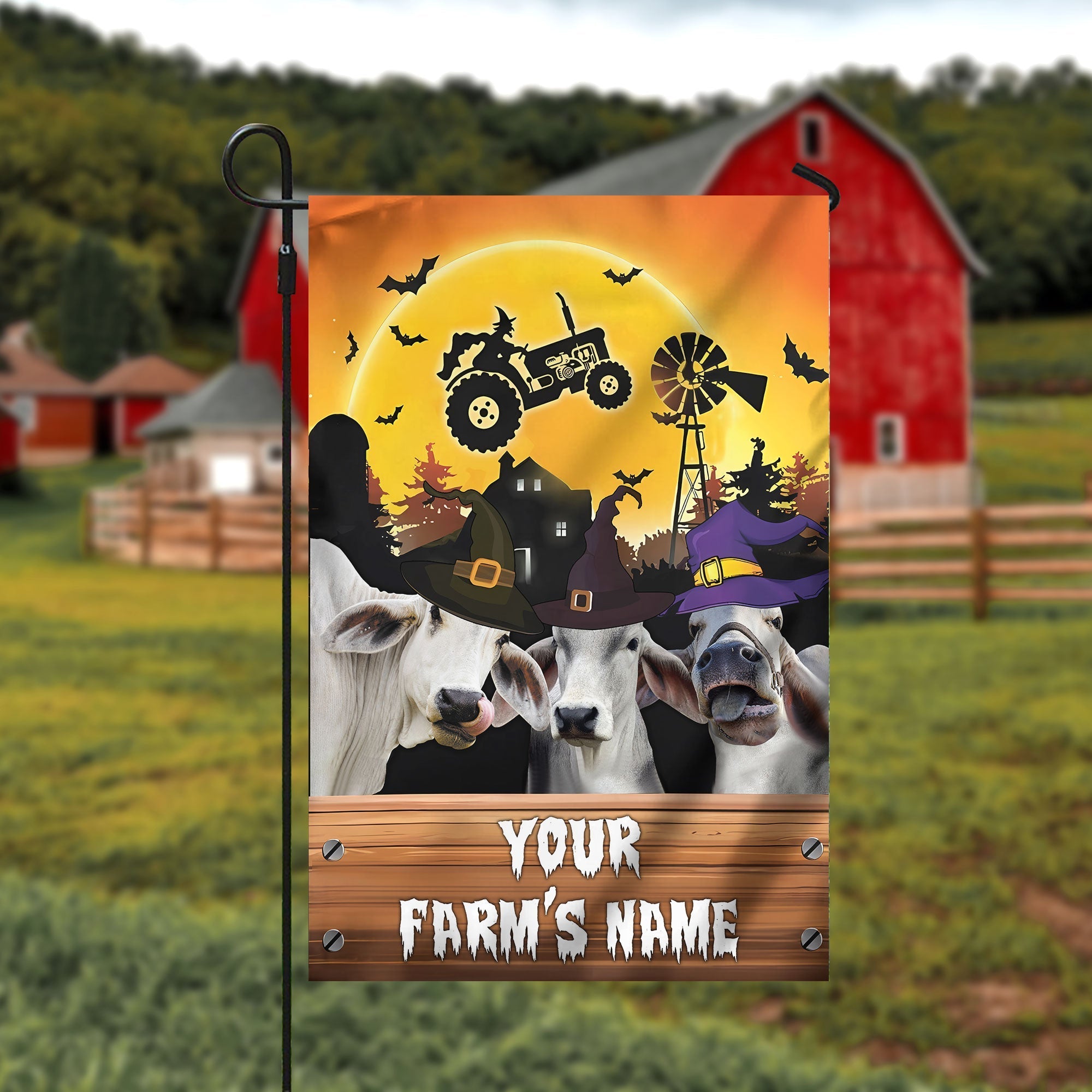 Uni Brahman Farming Customized Name 3D Flag – UniJames